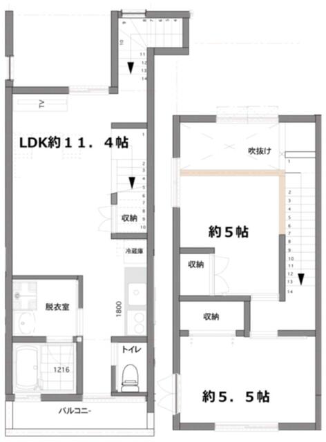 【ハトマークサイト】神奈川県川崎市中原区木月大町の クレド元住吉 201 2LDK アパート