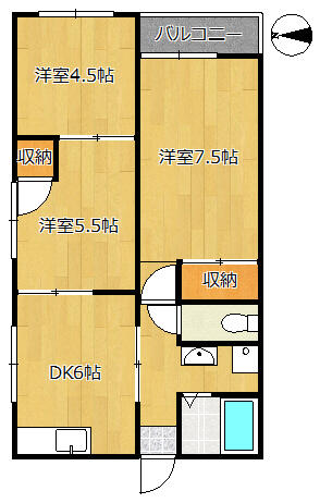 【ハトマークサイト】東京都杉並区井草1丁目の エーデルハイムA棟206 3DK マンション