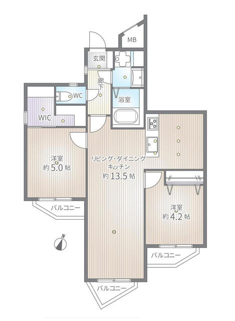 【ハトマークサイト】東京都板橋区前野町2丁目の GSハイムときわ台 401 2LDK 中古マンション