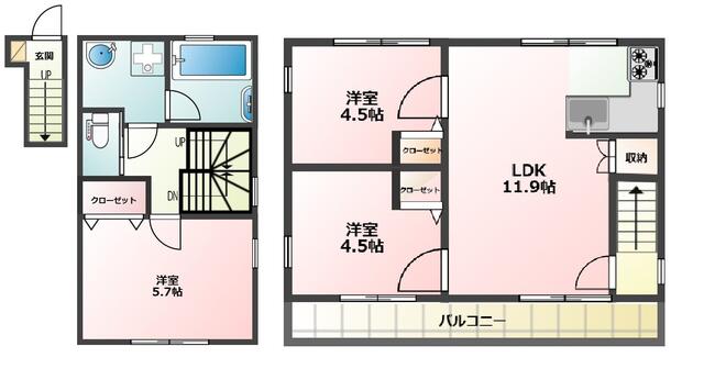 【ハトマークサイト】東京都荒川区荒川4丁目の FERIO町屋301 3LDK アパート