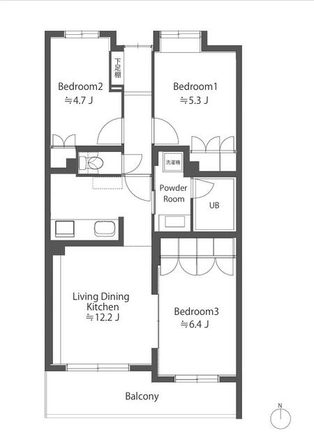 【ハトマークサイト】東京都目黒区中目黒4丁目の コスモ中目黒305 3LDK マンション