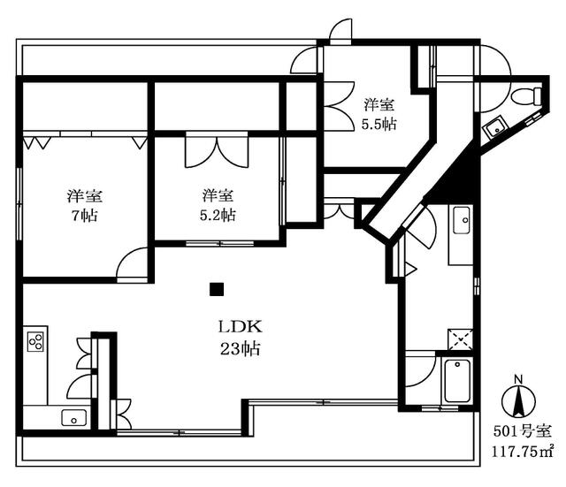 【ハトマークサイト】東京都世田谷区下馬1丁目の 3LDK マンション