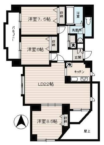 【ハトマークサイト】東京都江戸川区南小岩8丁目の ウィンベルデュエット小岩601 3LDK マンション