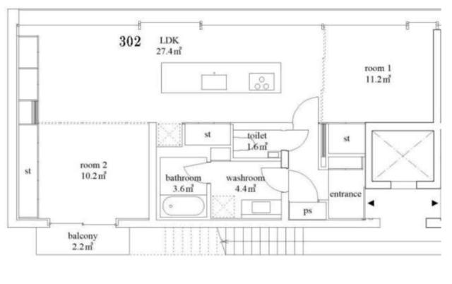 【ハトマークサイト】東京都渋谷区千駄ヶ谷3丁目の kurumibuild．（クルミビル）302 2LDK マンション