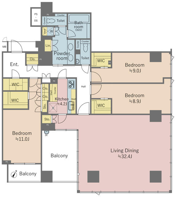 【ハトマークサイト】東京都渋谷区南平台町の プレミスト南平台 3LDK 新築マンション