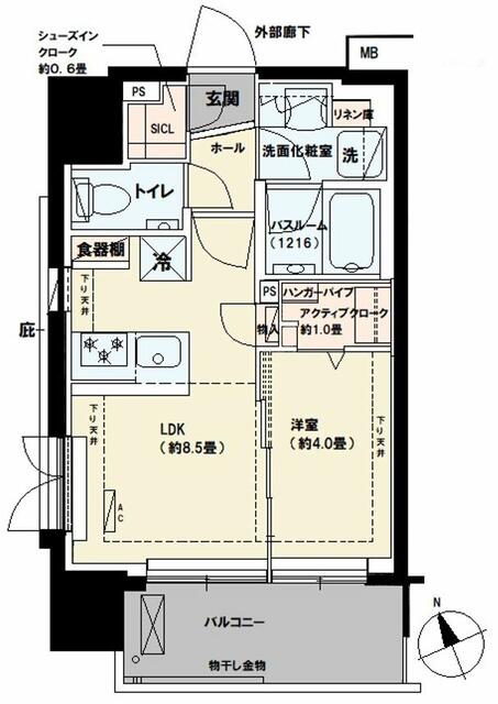 【ハトマークサイト】東京都台東区松が谷1丁目の 1LDK 中古マンション