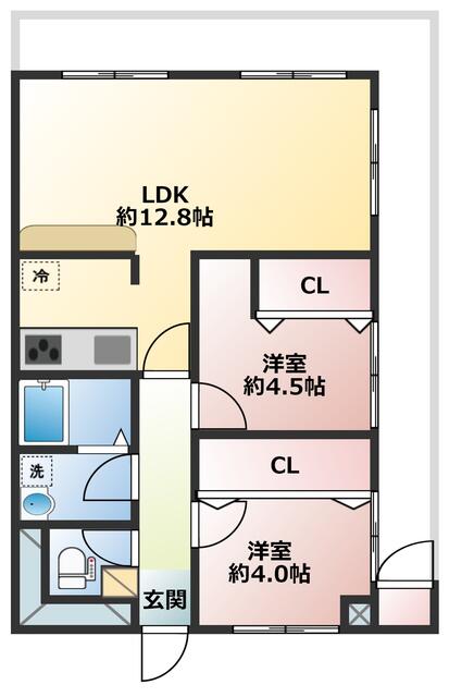 【8100.jp(ハトマル.ジェイピー)】神奈川県川崎市高津区下野毛1丁目の 東建多摩川マンション4階 401 2LDK 中古マンション