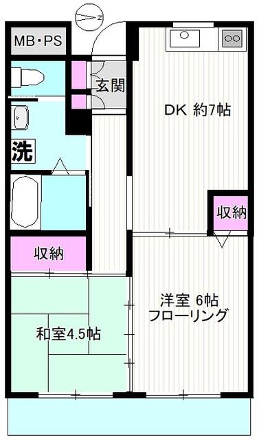 【ハトマークサイト】東京都大田区大森南1丁目の マンション奥島 2DK マンション