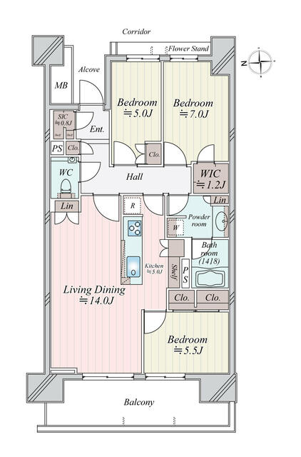 【ハトマークサイト】東京都中央区晴海5丁目の HARUMIFLAGPARKVILLAGEC棟 3LDK マンション