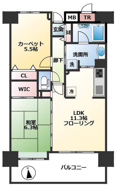 【ハトマークサイト】東京都足立区千住2丁目の グランフラッツ北千住12 2LDK 中古マンション