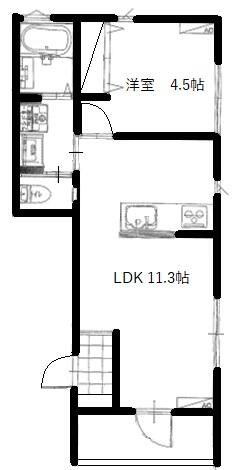 【ハトマークサイト】神奈川県茅ヶ崎市東海岸北2丁目の LaTeracce茅ヶ崎302 1LDK アパート