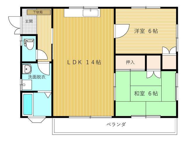 【ハトマークサイト】神奈川県横浜市瀬谷区橋戸3丁目の フラワーハイツ2階 2LDK アパート