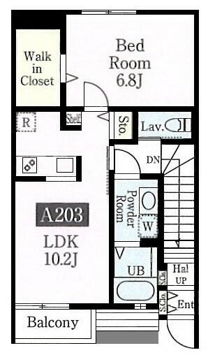 【ハトマークサイト】神奈川県横浜市青葉区市ケ尾町の オークフォレスト市ヶ尾A棟203 1LDK アパート