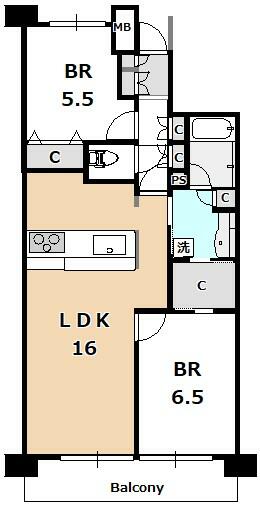 【ハトマークサイト】神奈川県横須賀市池田町5丁目の ルネ北久里浜ブリーズコートB棟 B-304 2LDK マンション