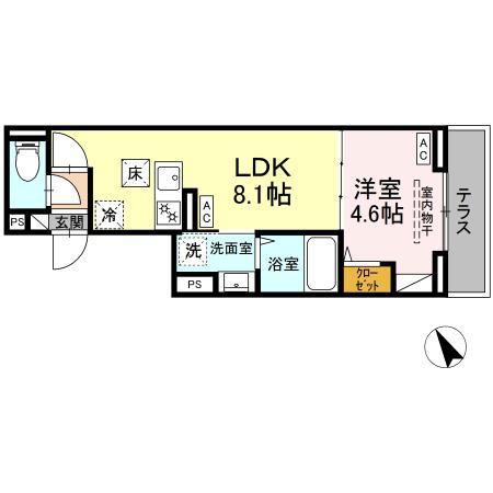 【ハトマークサイト】東京都大田区大森北3丁目の グラナーデ大森北（ダイワリビング）302 1LDK アパート