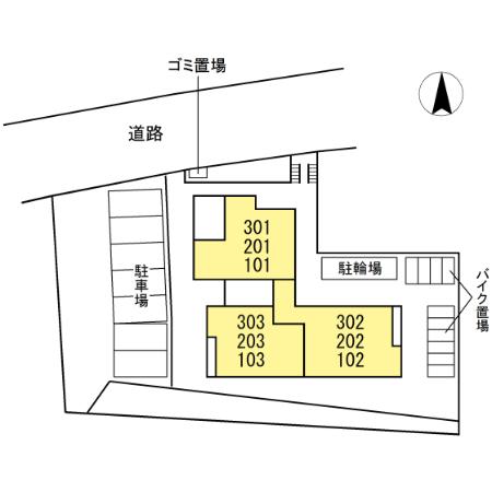 【ハトマークサイト】神奈川県横浜市緑区北八朔町の エスベランサクレスト（ダイワリビング）203 2LDK アパート