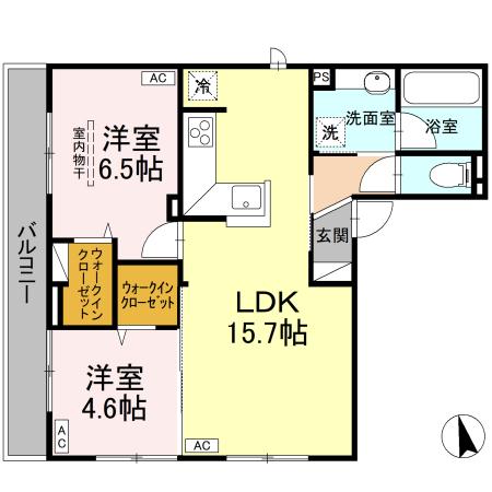 【ハトマークサイト】神奈川県川崎市高津区二子5丁目の オンブラメゾン（ダイワリビング）201 2LDK アパート
