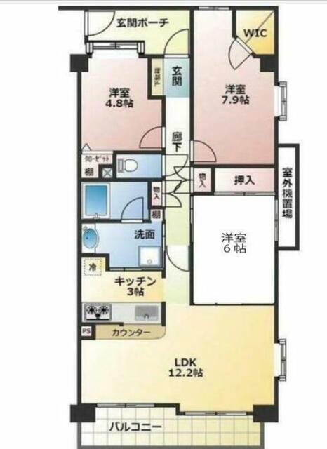 【ハトマークサイト】東京都立川市錦町6丁目の ハイホーム立川錦町弐番館 210 3LDK マンション