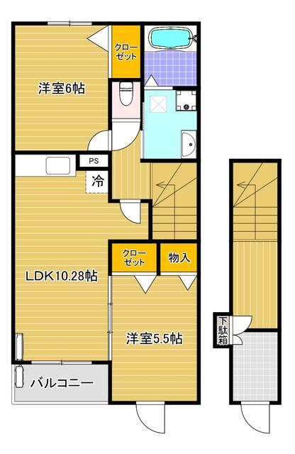 【ハトマークサイト】新潟県柏崎市大字劔の エアリーハウス202 2LDK アパート
