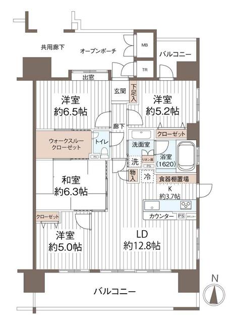 【8100.jp(ハトマル.ジェイピー)】石川県野々市市御経塚4丁目の 4LDK 中古マンション