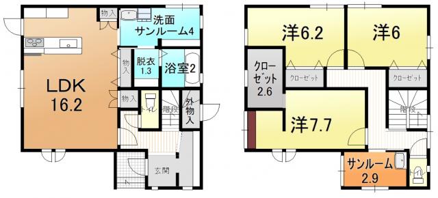 【8100.jp(ハトマル.ジェイピー)】石川県野々市市扇が丘の 3LDK 新築一戸建
