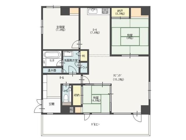 【ハトマークサイト】石川県金沢市法島町の サンフォニア犀川801 3LDK 中古マンション
