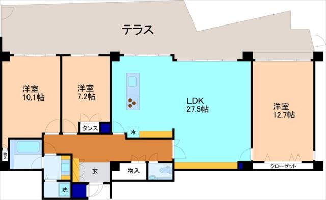 【ハトマークサイト】石川県金沢市石引4丁目の 石引ヒルズウエスト101 3LDK 中古マンション