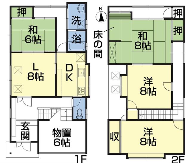 【8100.jp(ハトマル.ジェイピー)】石川県白山市末広1丁目の 4LDK 中古一戸建