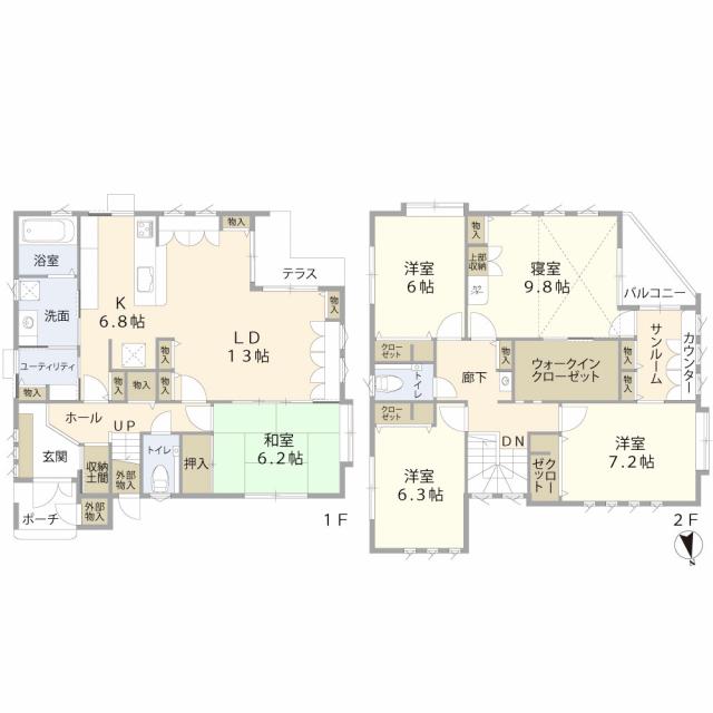 【ハトマークサイト】石川県金沢市四十万4丁目の 5LDK 中古一戸建