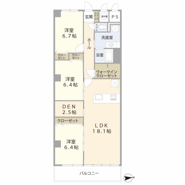 【ハトマークサイト】石川県金沢市富樫3丁目の グランドハイツ204 3LDK 中古マンション