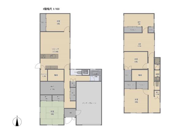【8100.jp(ハトマル.ジェイピー)】石川県金沢市新神田2丁目の 新神田戸建 6LDK 中古一戸建