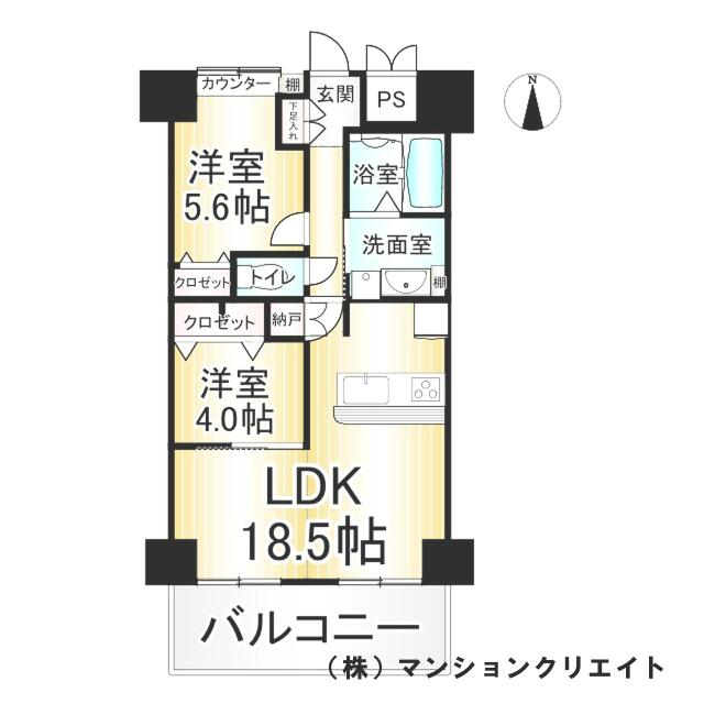 【ハトマークサイト】福井県福井市西方2丁目の アパガーデンコート西方305 2LDK 中古マンション