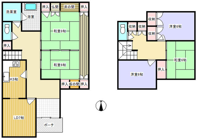【ハトマークサイト】福井県福井市種池町の 5LDK 中古一戸建