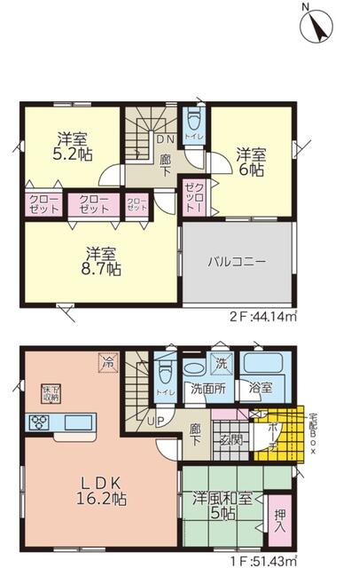 【ハトマークサイト】長野県千曲市大字屋代の 千曲市屋代第72号棟 4LDK 新築一戸建