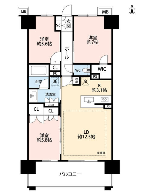 【ハトマークサイト】長野県長野市大字鶴賀田町の レーベン長野THEMIDTOWER1106 3LDK 中古マンション