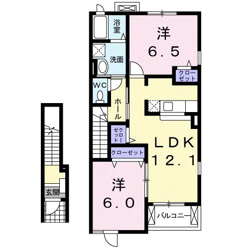【ハトマークサイト】長野県長野市合戦場3丁目の グラン・フルール204 2LDK アパート