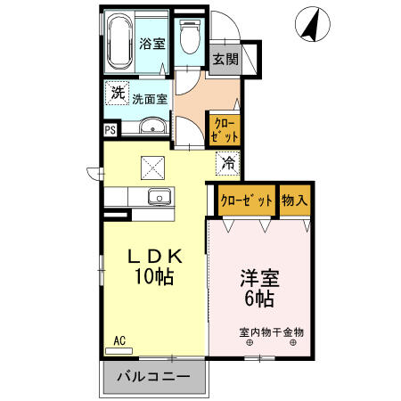 【ハトマークサイト】長野県長野市安茂里小市2丁目の ウィークス＆コリーヌコリーヌ102 1LDK アパート