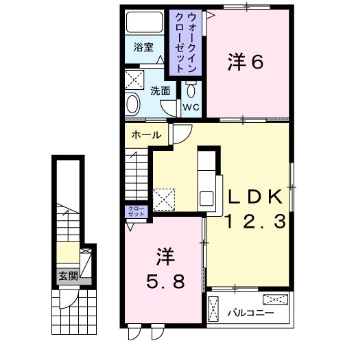【ハトマークサイト】長野県長野市里島の ブリーゼ202 2LDK アパート