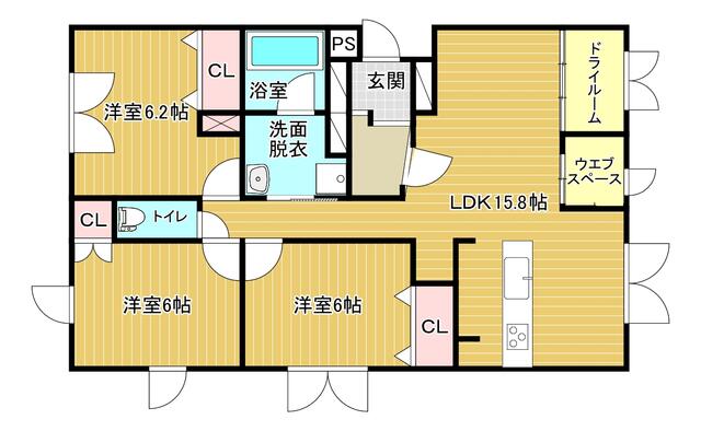 【8100.jp(ハトマル.ジェイピー)】岐阜県岐阜市長良井田の メゾンシャルドネ長良東小前 301 3LDK 中古マンション