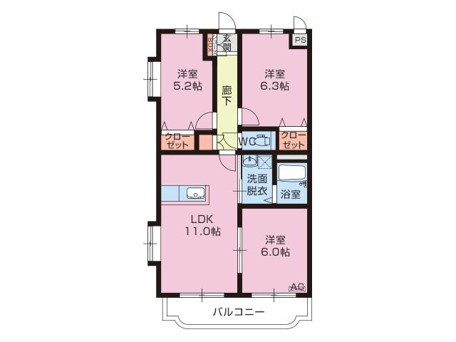 【ハトマークサイト】静岡県沼津市中瀬町の サンファミール101 3LDK マンション