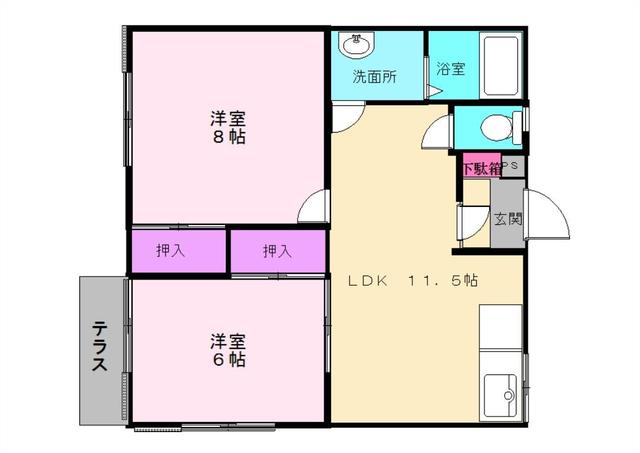 【ハトマークサイト】静岡県御殿場市新橋の 新橋壱番館102 2LDK アパート