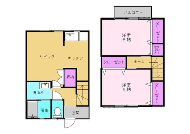 【8100.jp(ハトマル.ジェイピー)】静岡県御殿場市萩原の コーポ山崎2号棟 2LDK テラスハウス