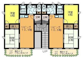 【8100.jp(ハトマル.ジェイピー)】静岡県静岡市駿河区高松1丁目の スクウェア25 B101 2LDK アパート