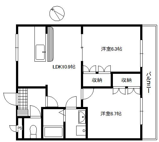 【ハトマークサイト】静岡県富士宮市万野原新田の ストラーダ 203 2LDK アパート