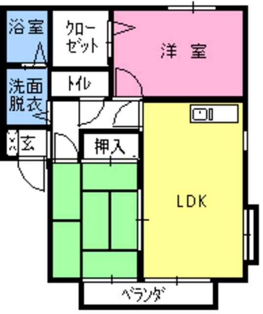 【ハトマークサイト】静岡県島田市中央町の エスペランサB102 2LDK アパート