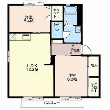 【ハトマークサイト】静岡県島田市向谷2丁目の フォレストプレインB201 2LDK アパート