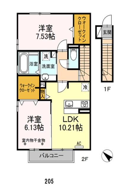 【ハトマークサイト】静岡県伊東市荻の サニーパレス 205 2LDK アパート