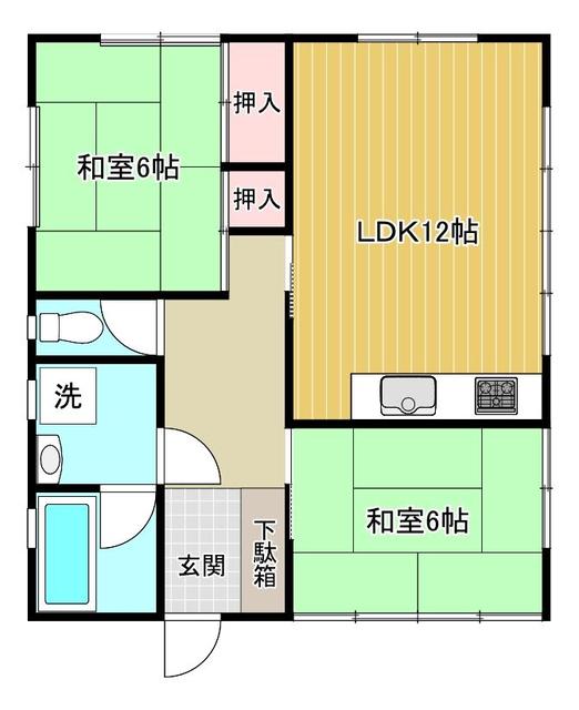 【ハトマークサイト】静岡県伊東市鎌田の 2LDK アパート