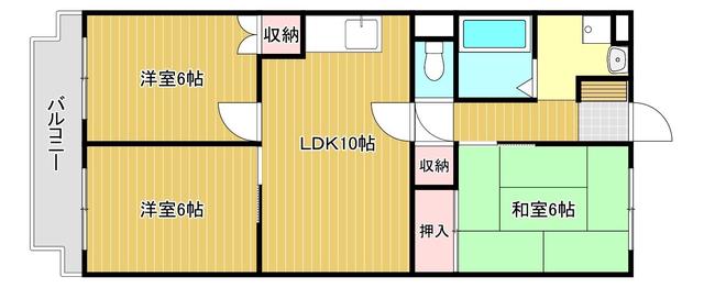 【ハトマークサイト】静岡県浜松市中区城北2丁目の パストラル・ヒル202 3LDK マンション