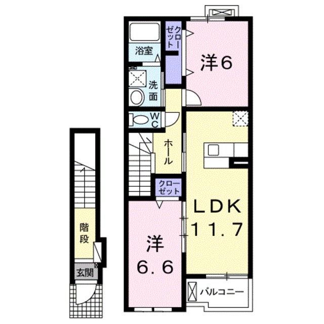 【ハトマークサイト】静岡県浜松市中央区文丘町の サン・ヒューゲル202 2LDK アパート